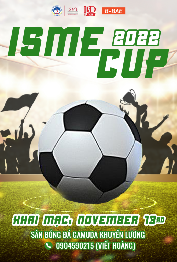 Thông báo Giải bóng đá ISME CUP 2022 – ISME
